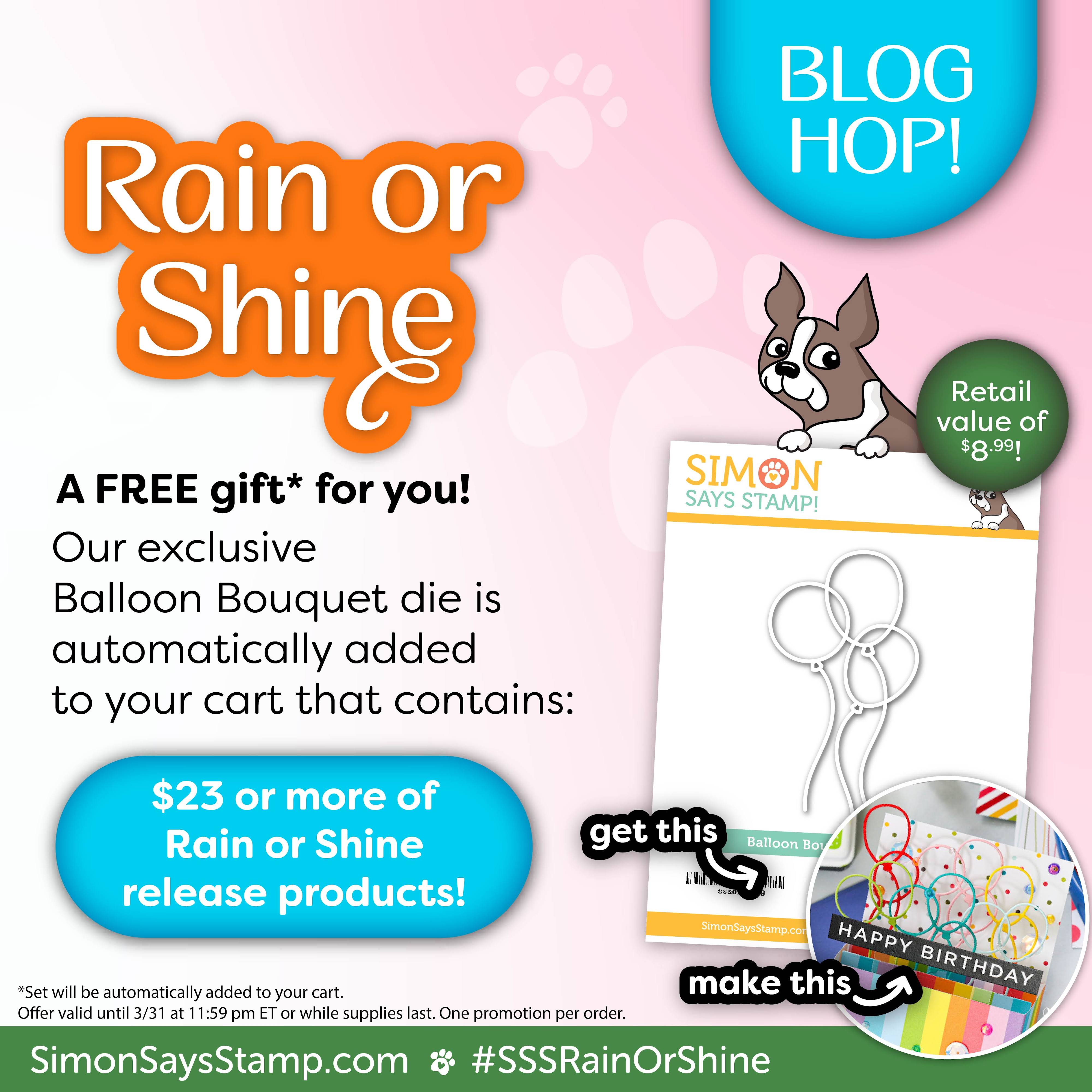 Simon Says Stamp – Rain or Shine Blog Hop – Day 1 | Cards and Coffee Time