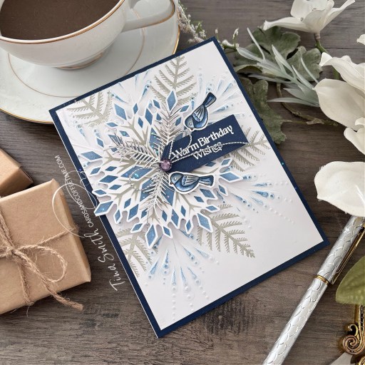 A Multi-Layered Snowflake Card with the Simon Says Stamp Jan 2026 Card ...