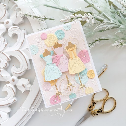 Cardmaking 101 – Creating an Elegant, Gold-Splattered Dressform Card ...